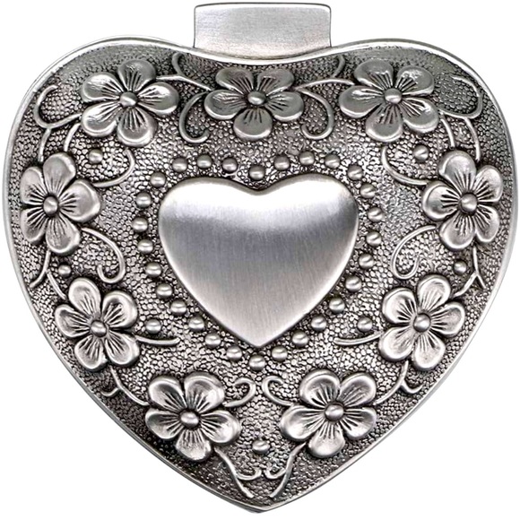 Vintage | Jewelry | Jewelry Box Heart Shape Small Display Case For Ring ...